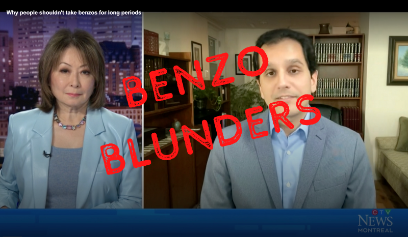 Benzo Blunders: CTV News Montreal "Why people shouldn't take benzos for ...